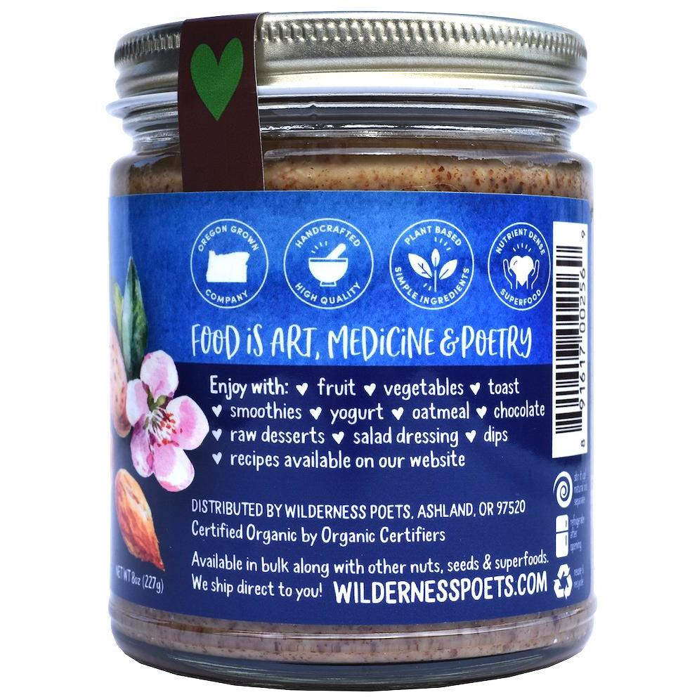 Organic Almond Butter - 8 oz. Jars - Case of 12 - Bulk Almond Butter ...