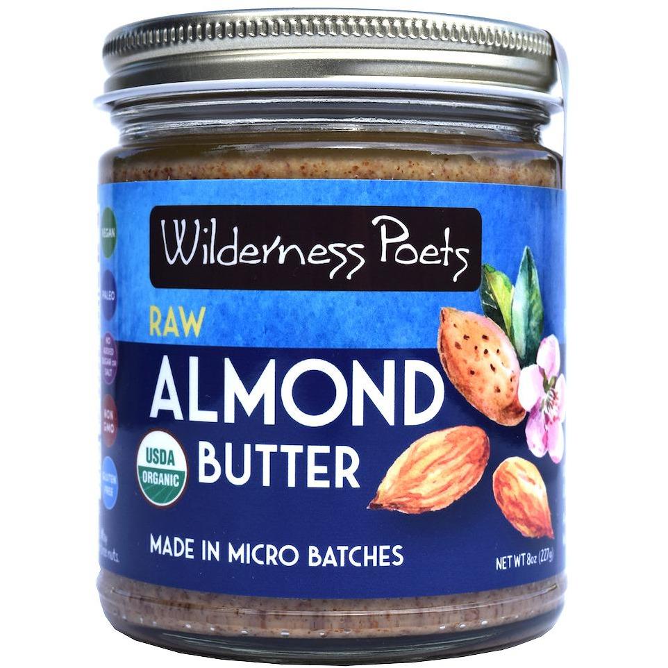 Organic Almond Butter - 8 oz. Jars - Case of 12 - Bulk Almond Butter ...